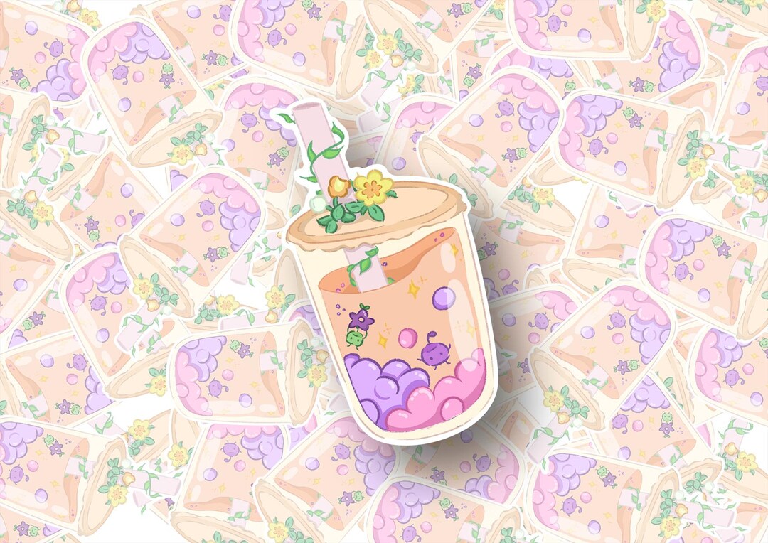 Stardew Bubble Tea Handmade Sticker - Etsy