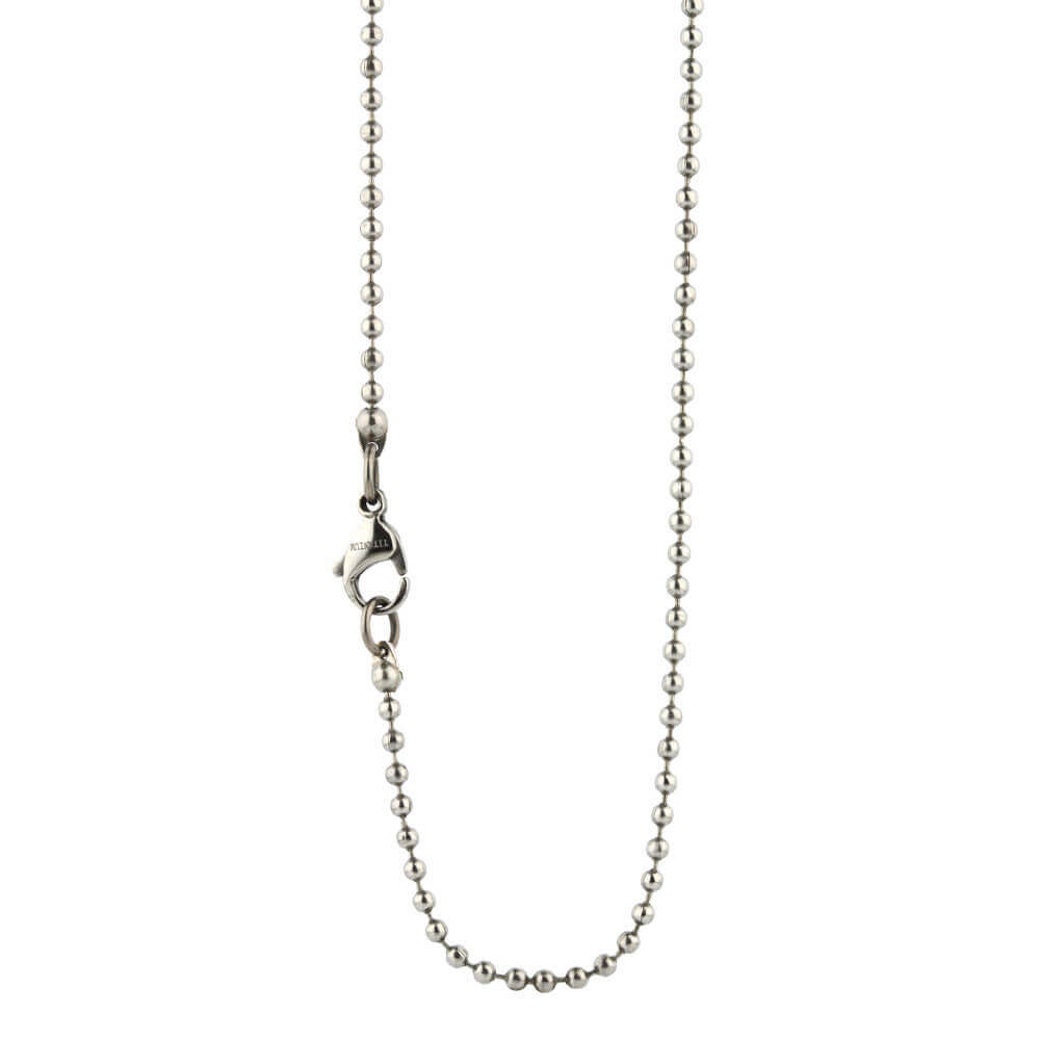 Men's Fine Strong Titanium Ball Chain Necklace - Etsy