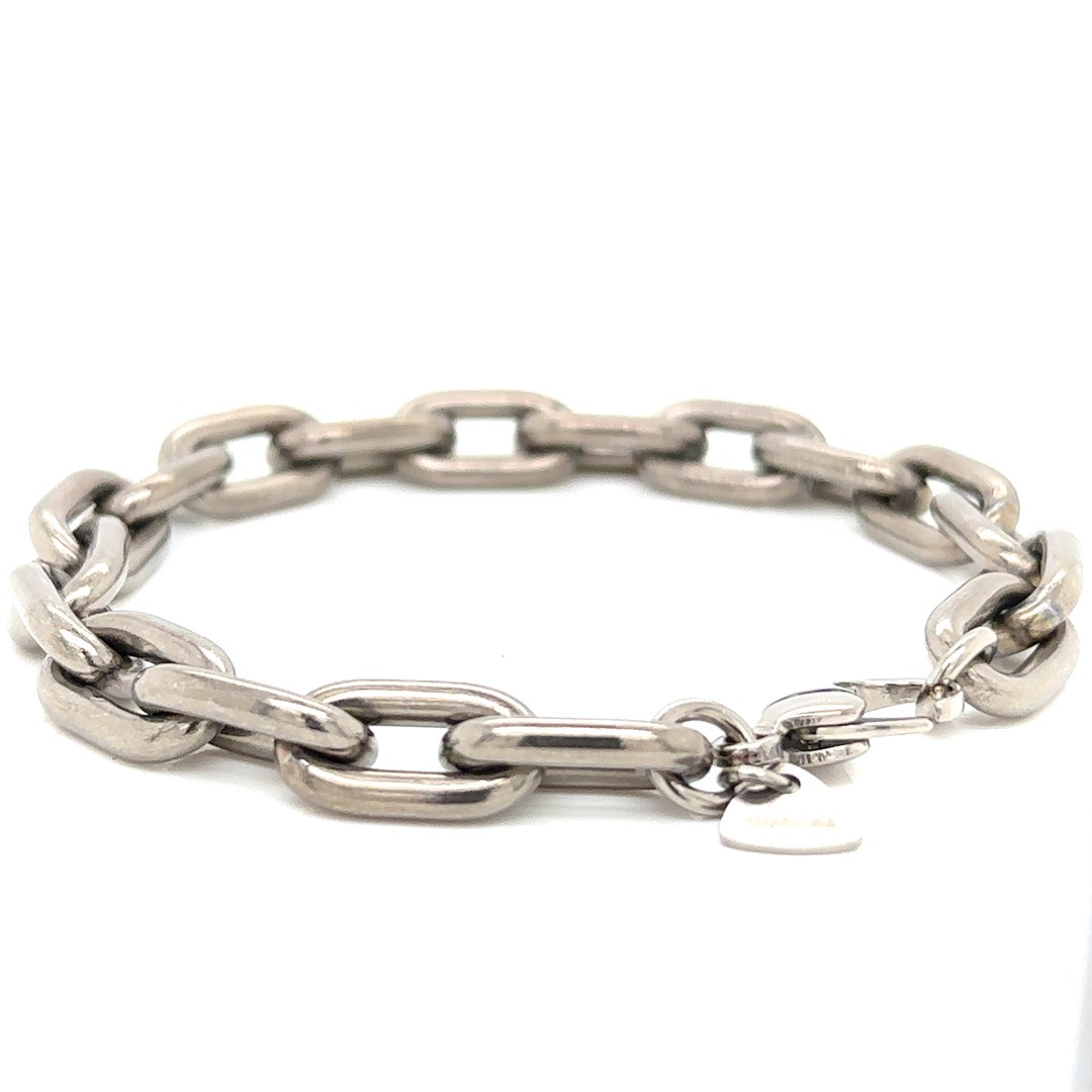 Men's Titanium Chunky Anchor Chain Bracelet - Etsy