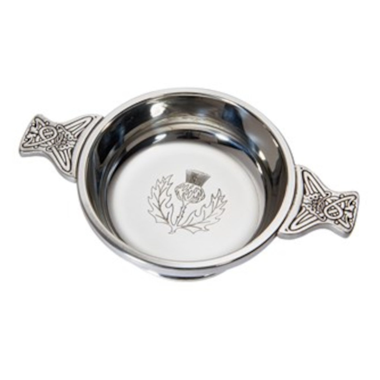 Pewter Quaich With Thistle Design - Etsy