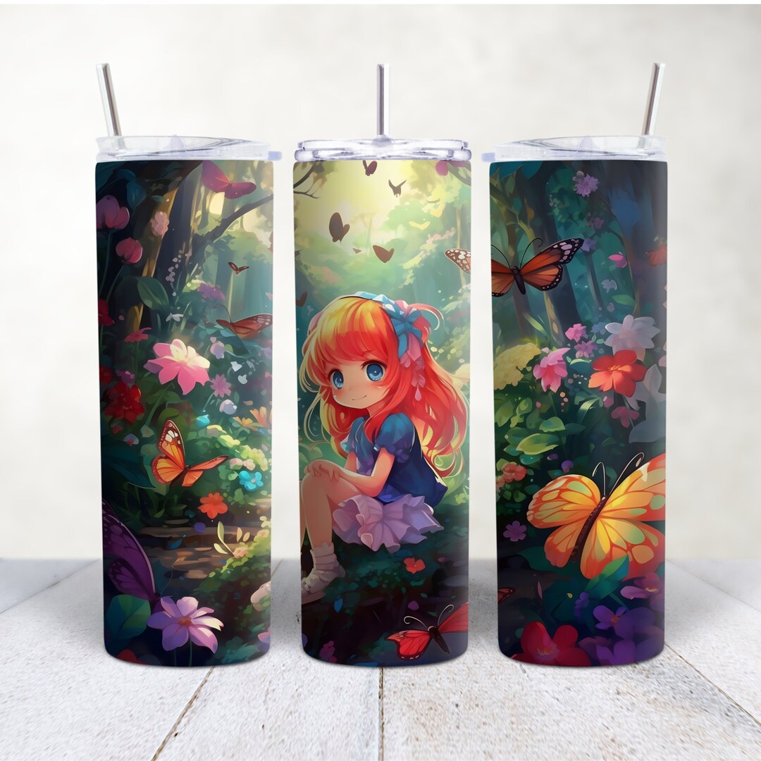 Chibi Art 20oz Skinny Tumbler Insulated Travel Mug Coffee - Etsy