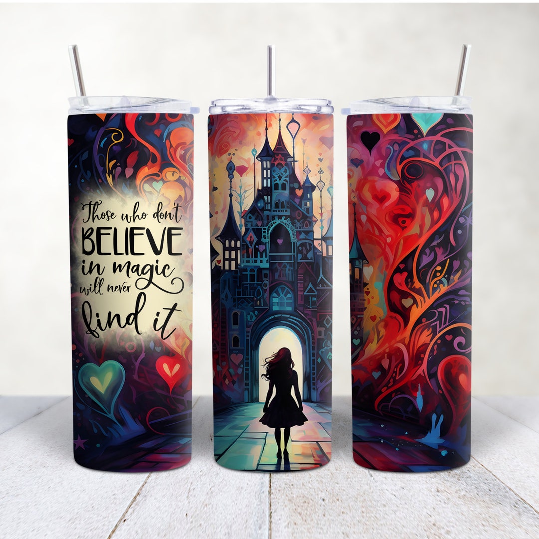 Alice Believe in Magic Tumble 20oz Insulated Travel Mug, Coffee Travel ...