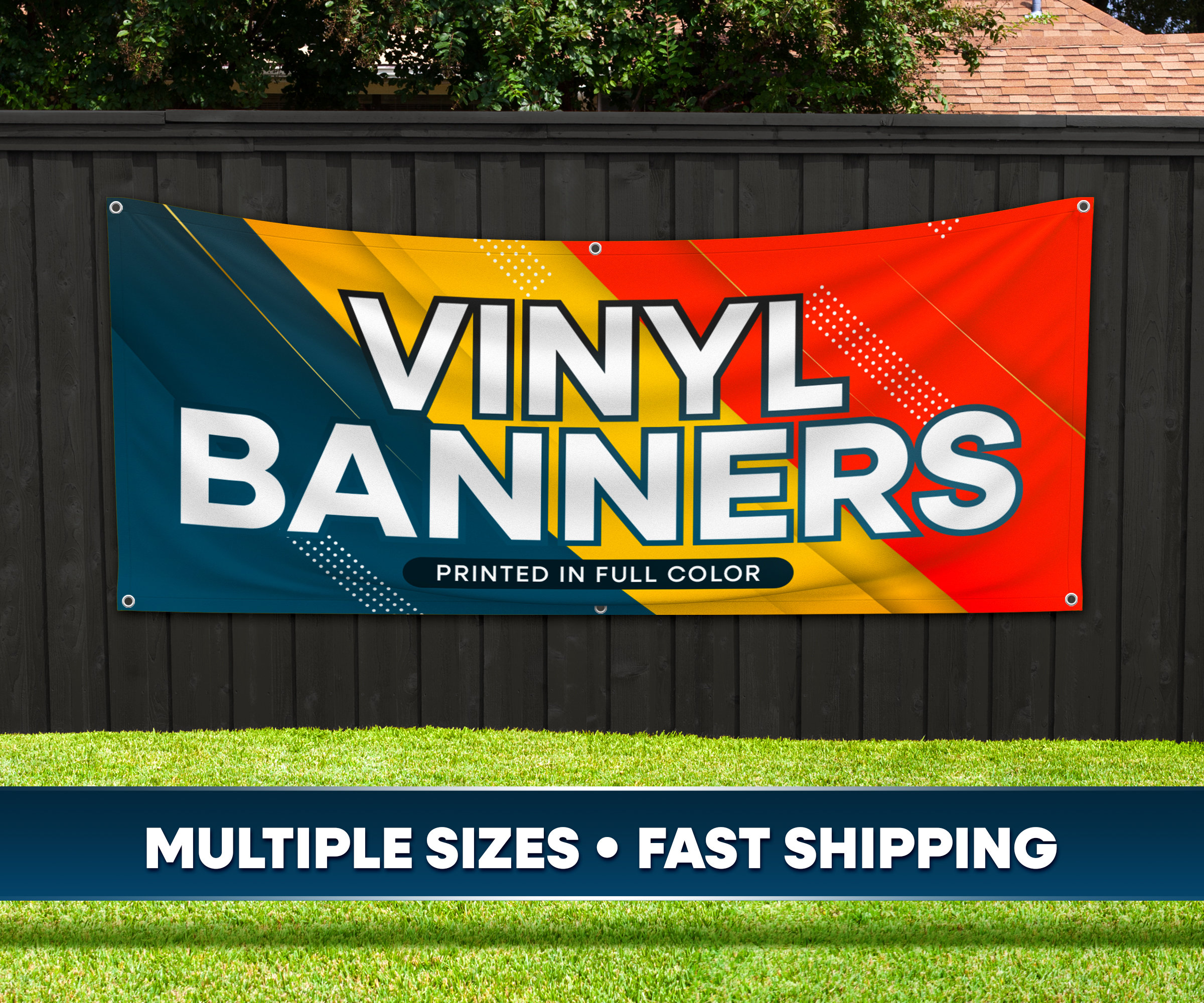 Custom Vinyl Banner | Single Sided | Indoor or Outdoor | Full Color ...