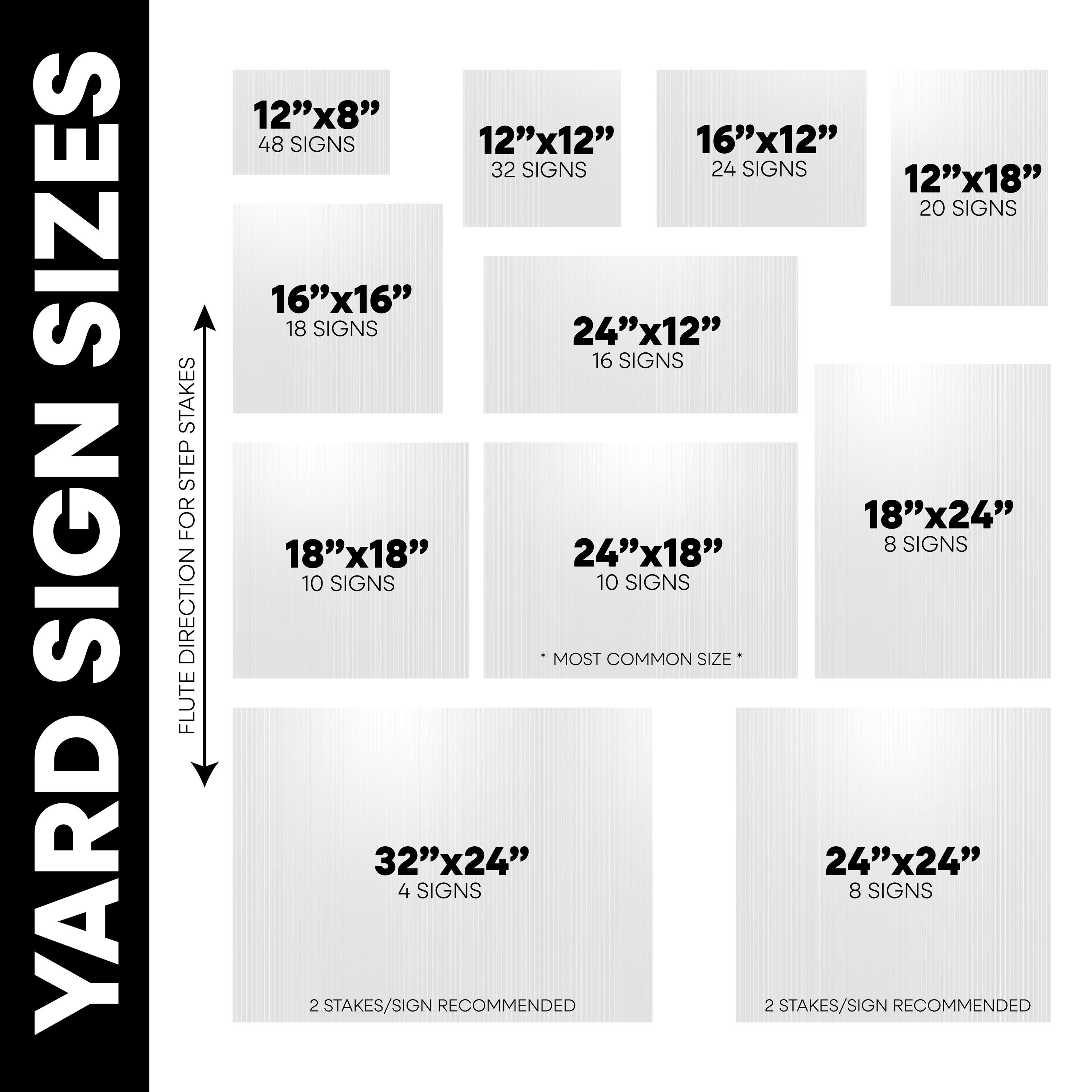 Custom Yard Signs | Free 2 Day Shipping! | Multiple Sizes Available ...