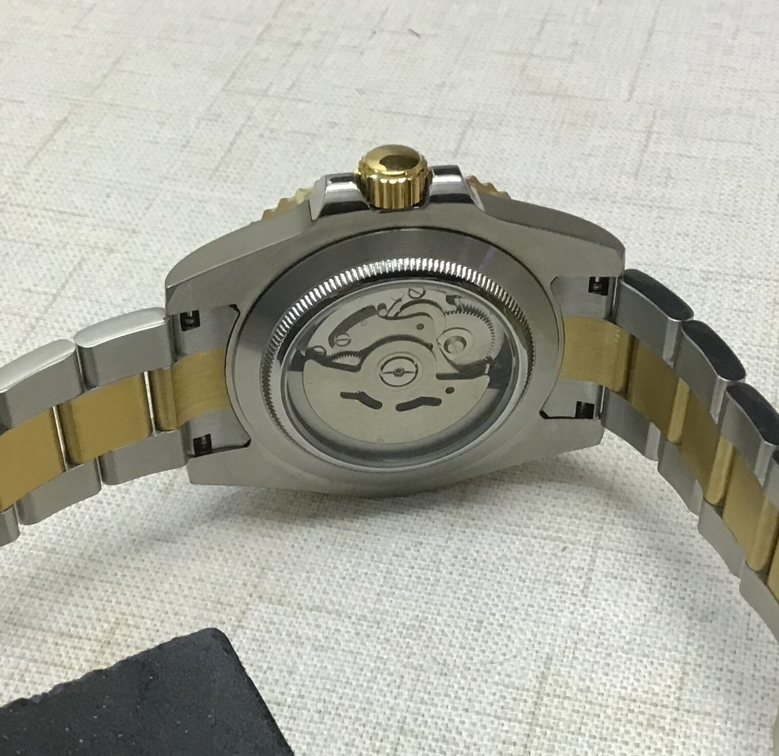 Submariner Style Two-tone Mod. Sapphire Crystal Display Case - Etsy