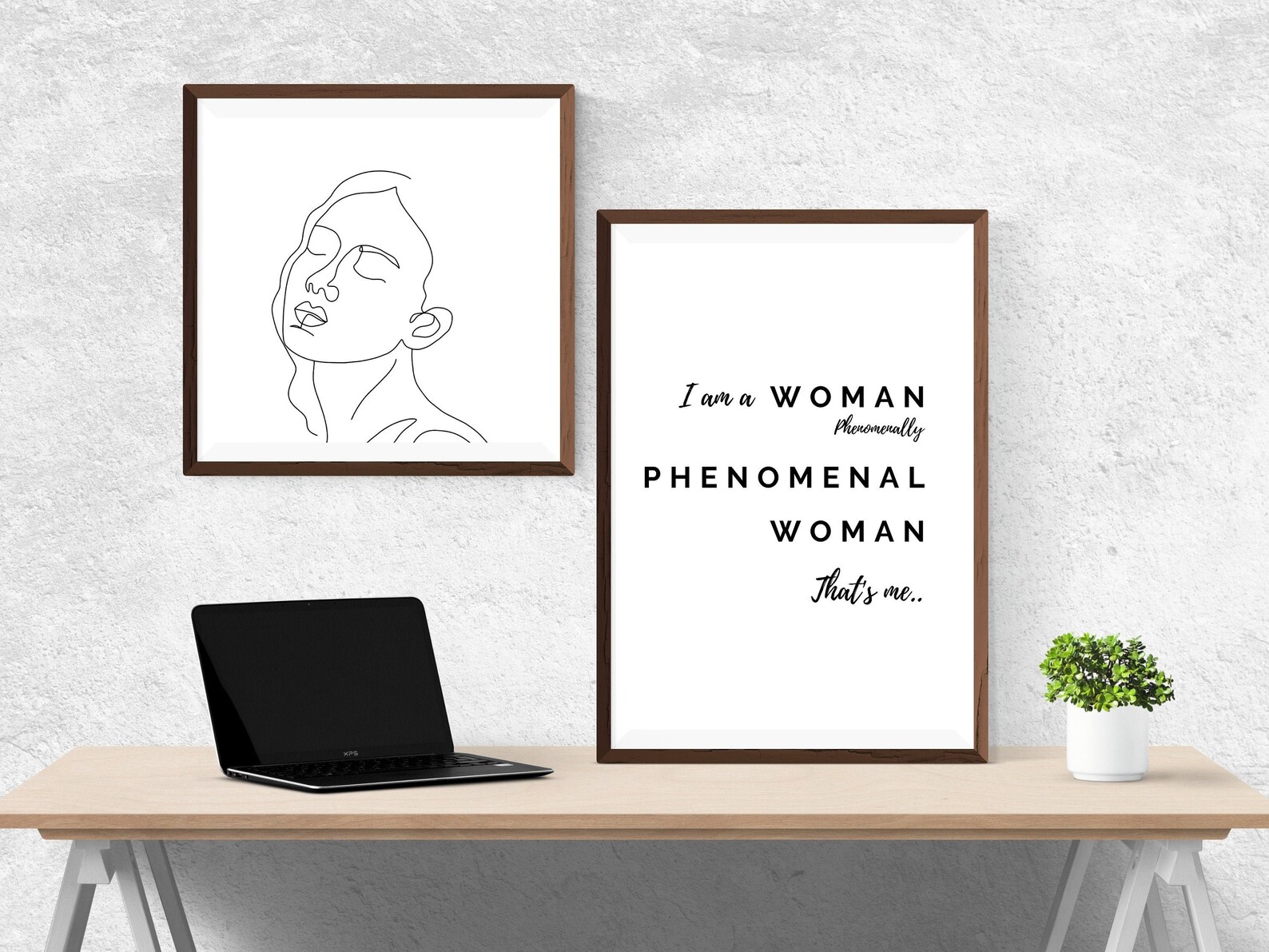 Set Of 2 Women Empowerment Wall Art Feminist Poster T For Etsy