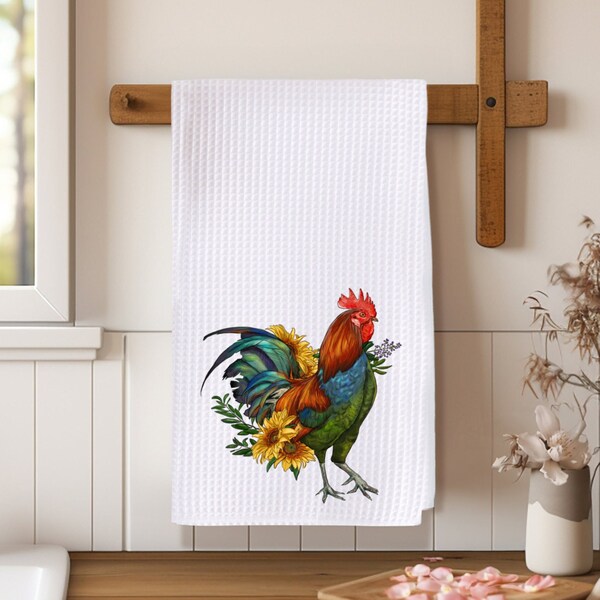 Rooster Dish Towels - Etsy