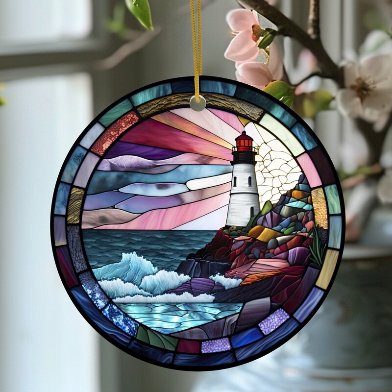 Lighthouse in the Trees - Etsy