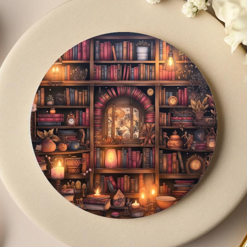 Fantasy Book Drink Coaster - Etsy