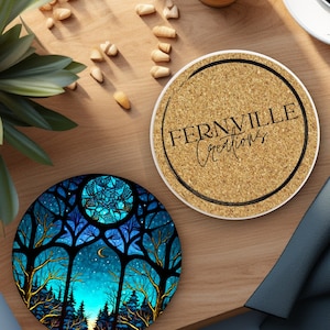 Winter Scene Coaster, Nature Lover Gift, Nature Inspired Home Decor ...