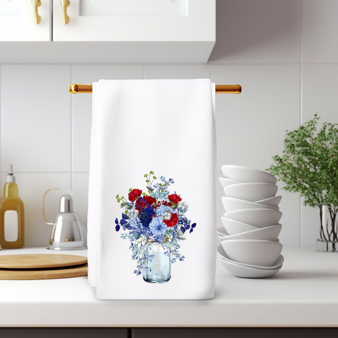 Patriotic Hand Towel, Americana Home Decor, 4th of July Home, Patriotic ...