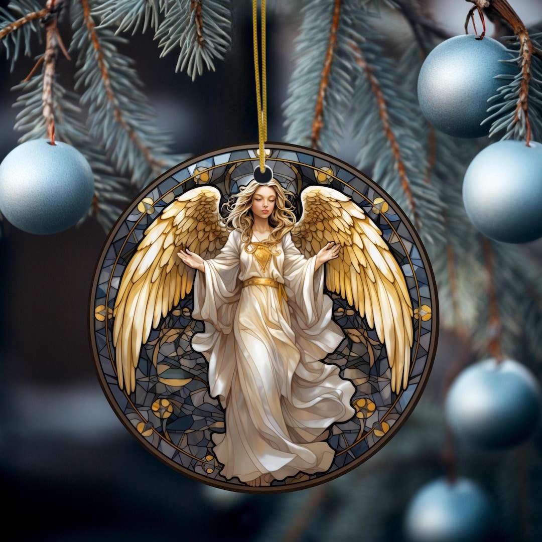 Christmas Angel Ornament, Festive Tree Decoration, Angel Holiday Decor ...