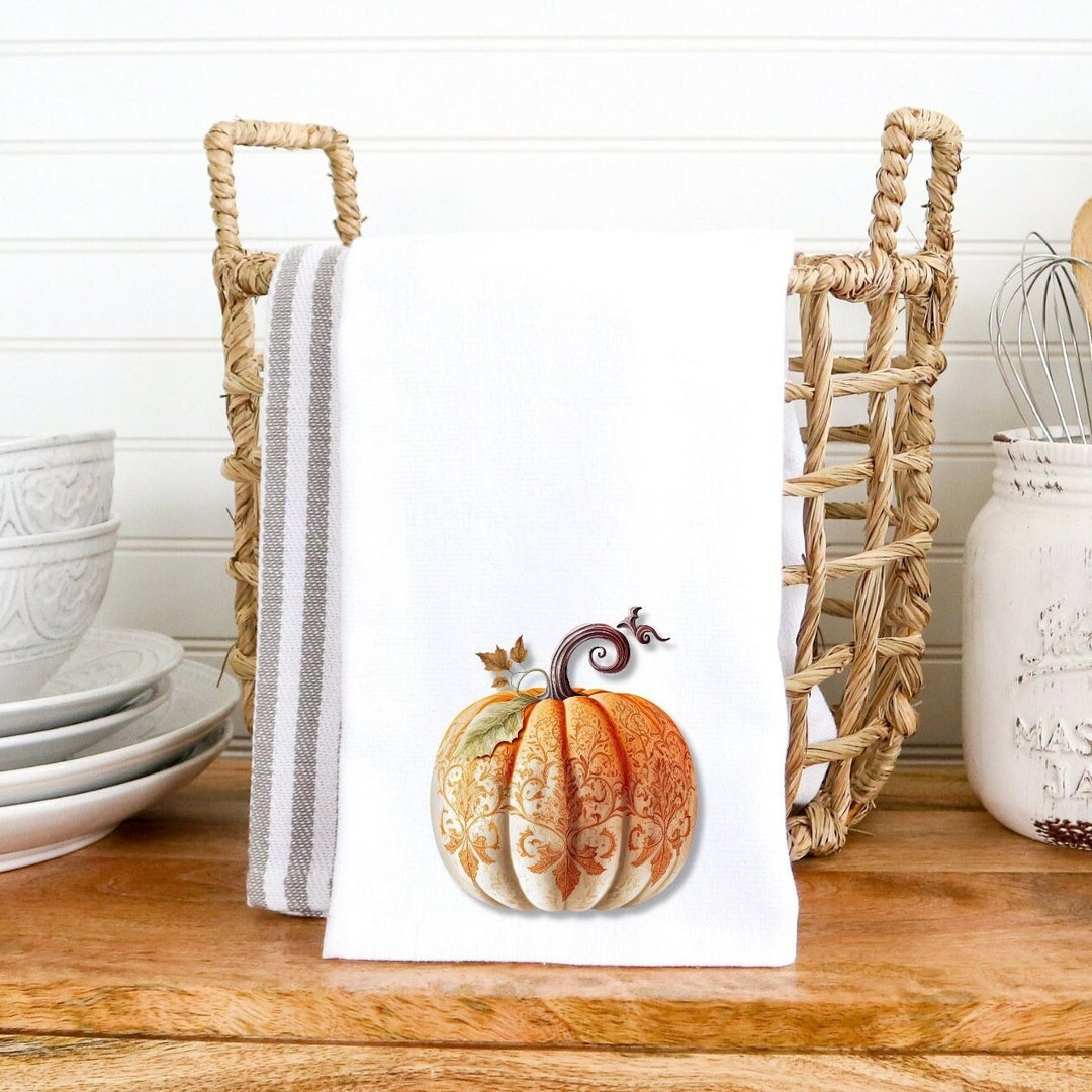 Autumn Hand Towel, Pumpkin Towel, Fall Home Decor, Fall Bath Decor ...
