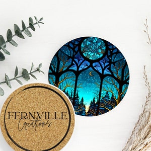 Winter Scene Coaster, Nature Lover Gift, Nature Inspired Home Decor ...