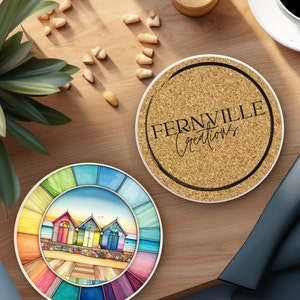 Beach Hut Coaster, Sea Lover Gift, Nautical Inspired Home Decor ...