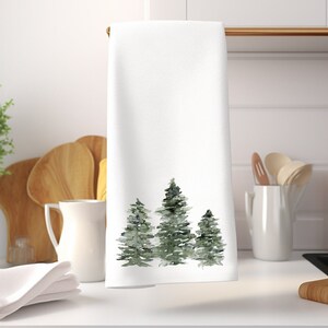 Evergreen Tree Hand Towel: Elegant Nature Home Decor - Etsy