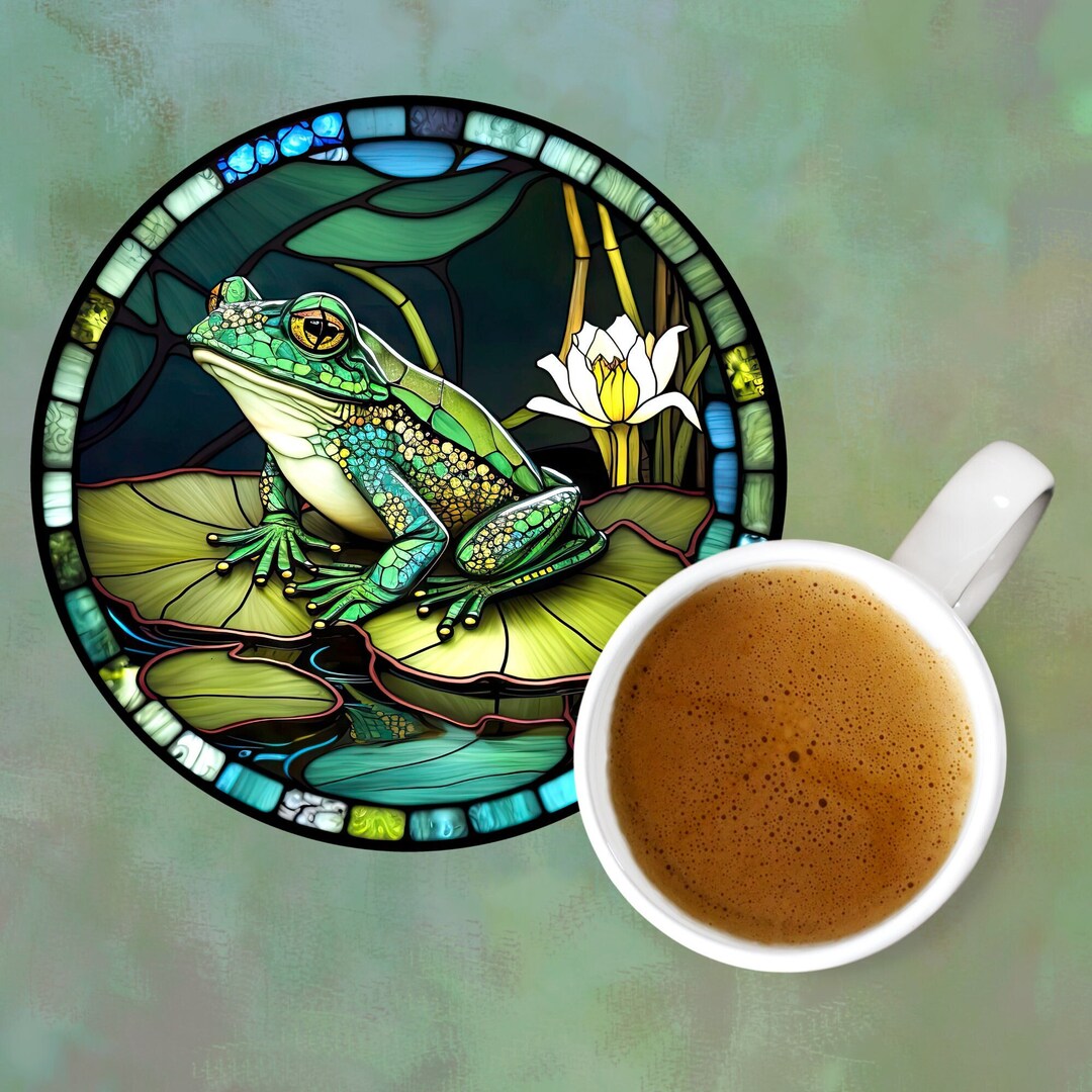 Frog Coaster, Nature Lover Gift, Nature Inspired Home Decor, Ceramic ...