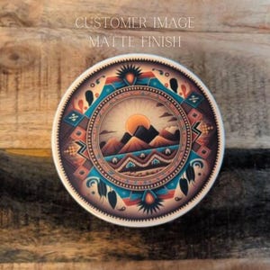 Southwest Ceramic Coaster: Native American Aztec Design - Etsy