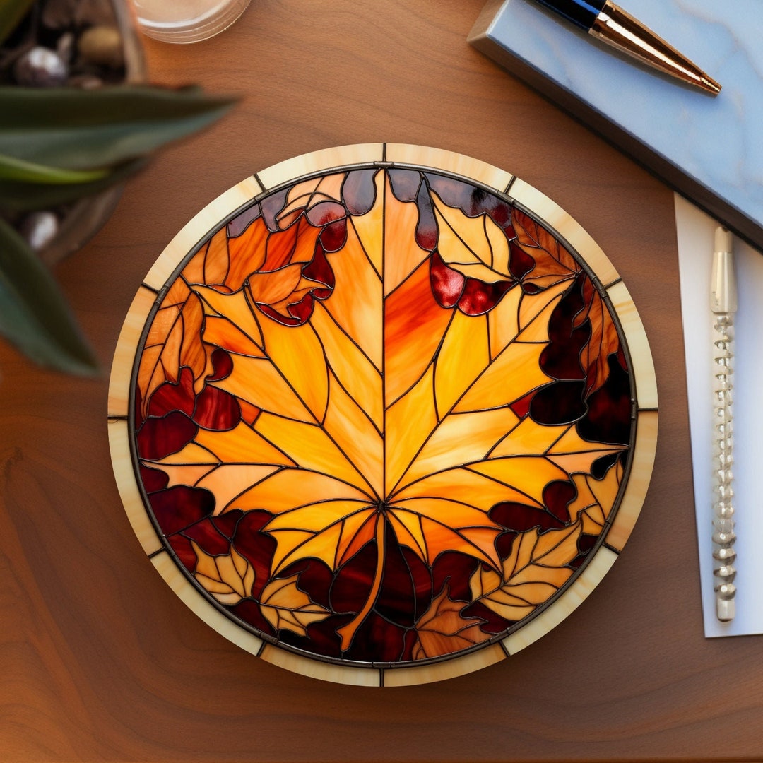 Maple Leaf Coaster, Nature Lover Gift, Nature Inspired Home Decor ...