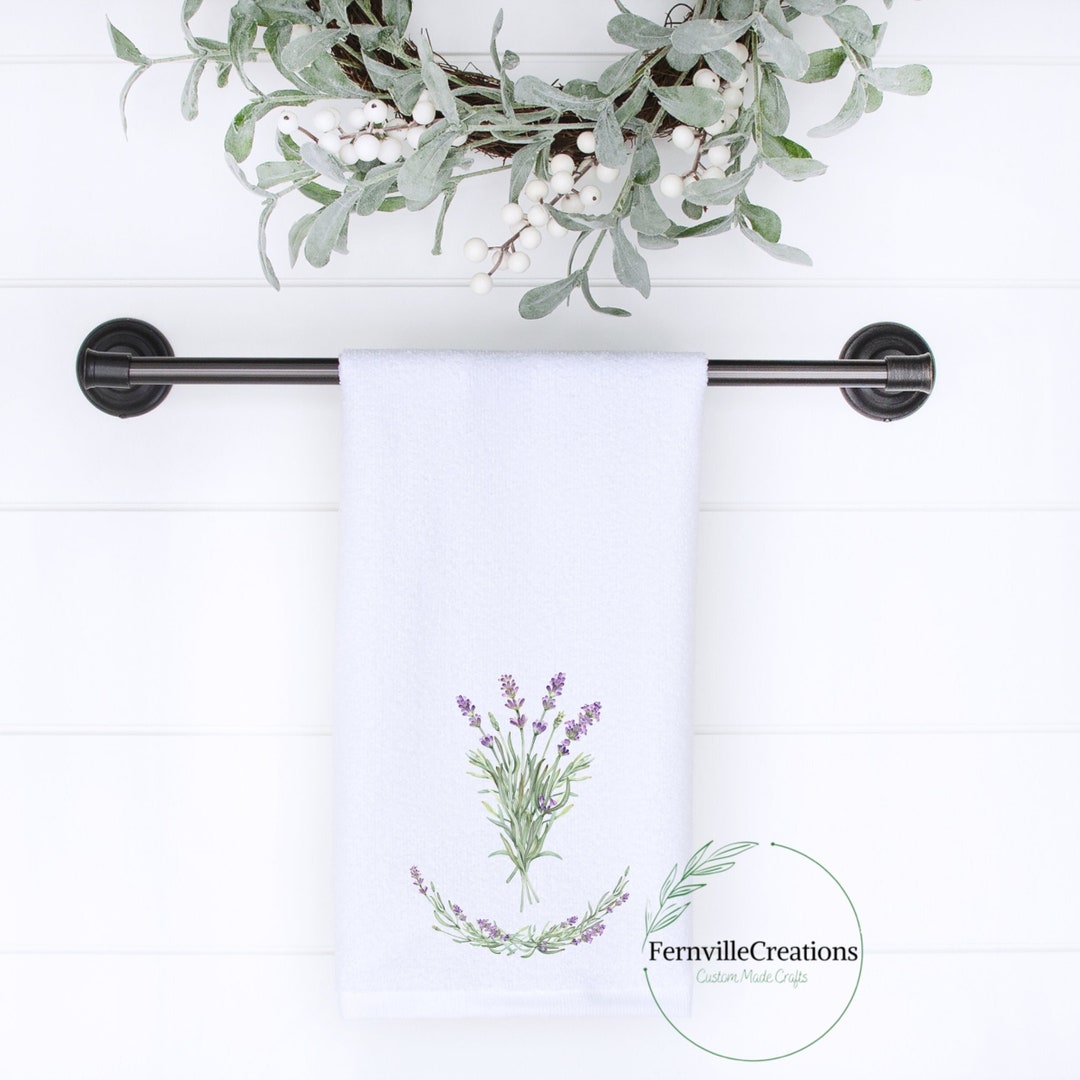 Lavender Hand Towel Lavender Guest Towel Vintage Towel - Etsy