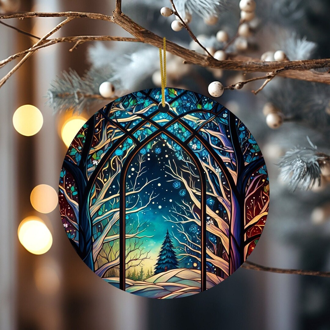 Holiday Ornament, Christmas Tree Decor, Winter Scene Ornament ...