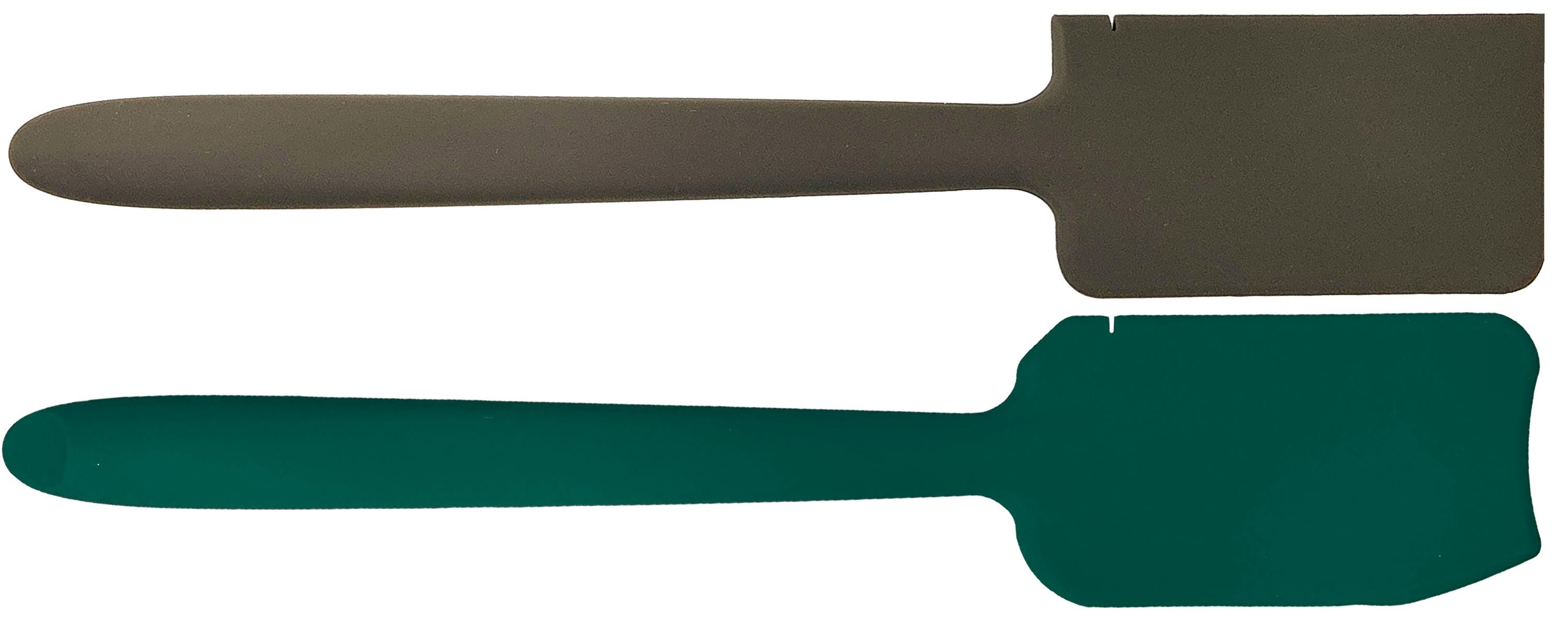 Can and Peanut Butter Jar Spatulas (2), Silicone, Long Handle, Scrapes ...