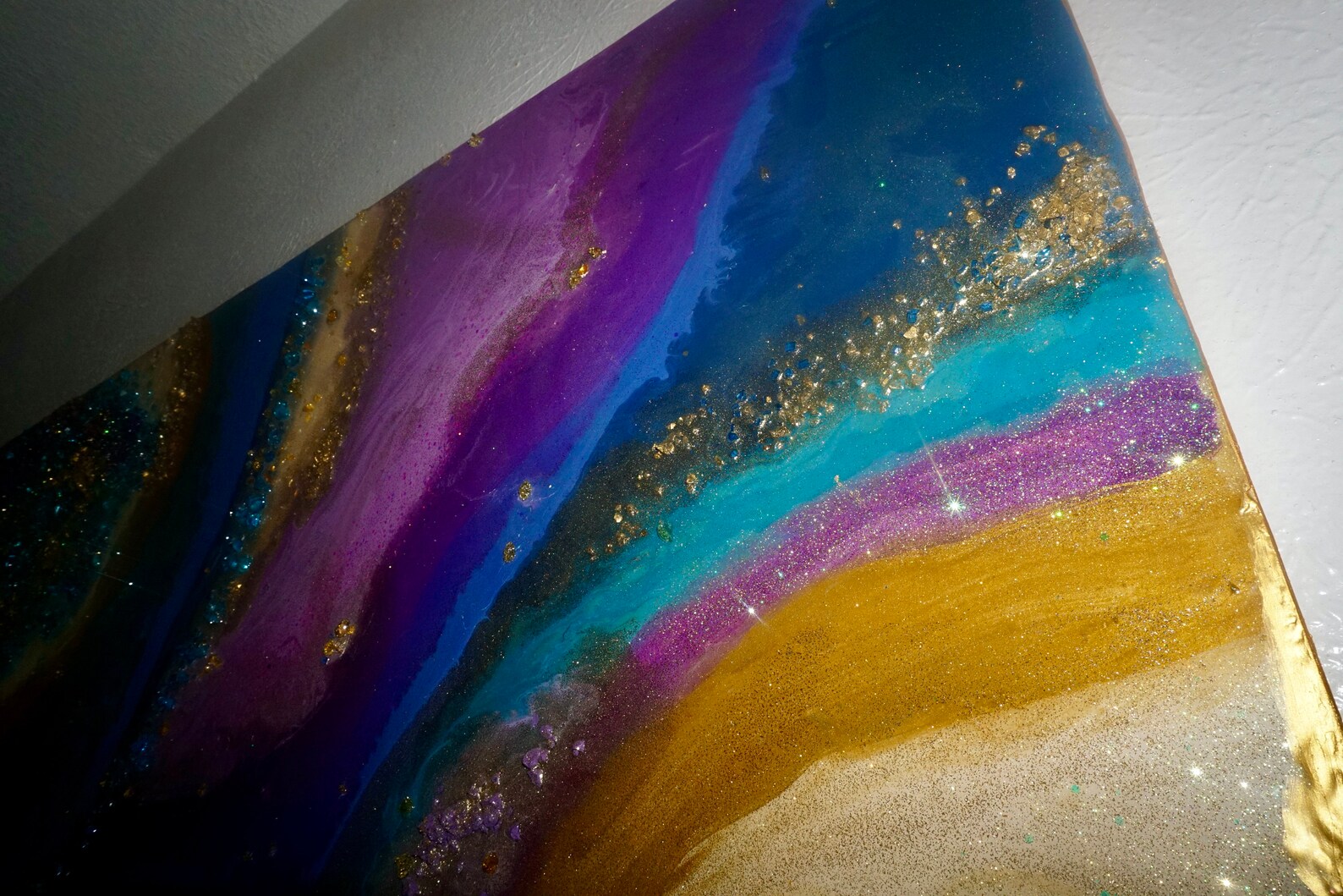 Galaxy Resin Epoxy Geode Crystal Art | Etsy