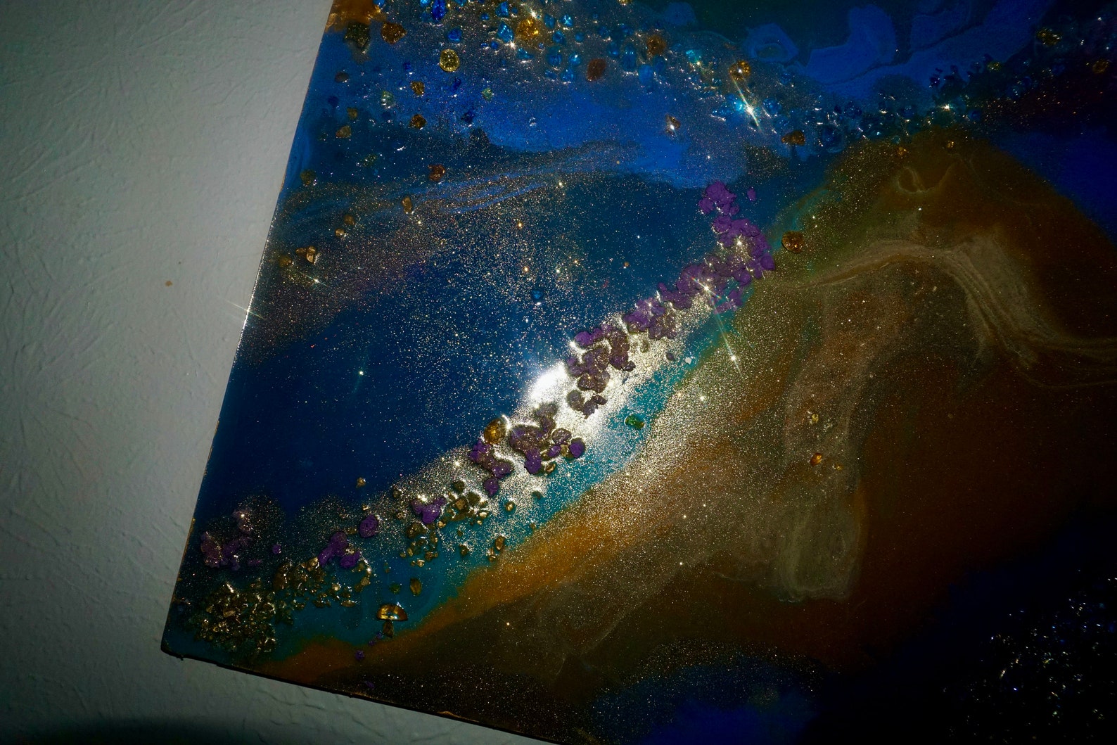 Galaxy Resin Epoxy Geode Crystal Art | Etsy