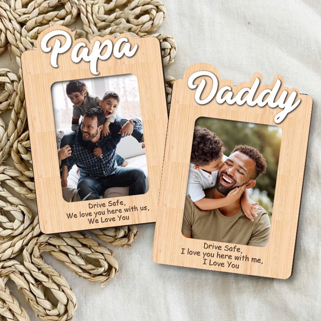 Drive Safe Daddy Gift SVG Cut File, Custom Car Visor Clip Photo SVG ...