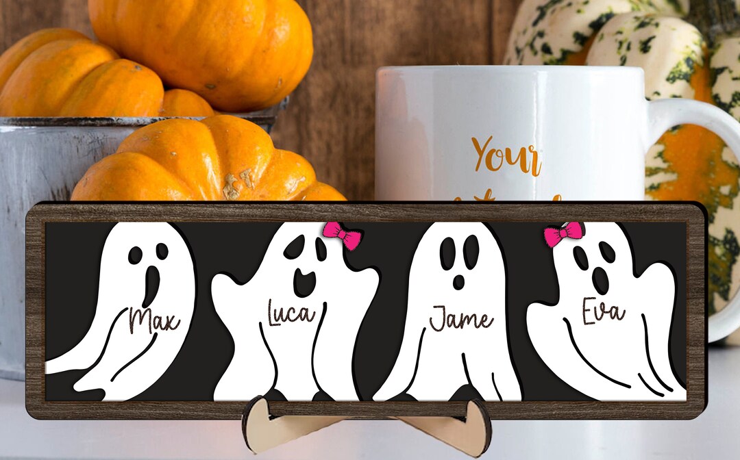 Letrero láser Boo Ghost SVG, letrero láser Boo Ghost enmarcado, SVG ...