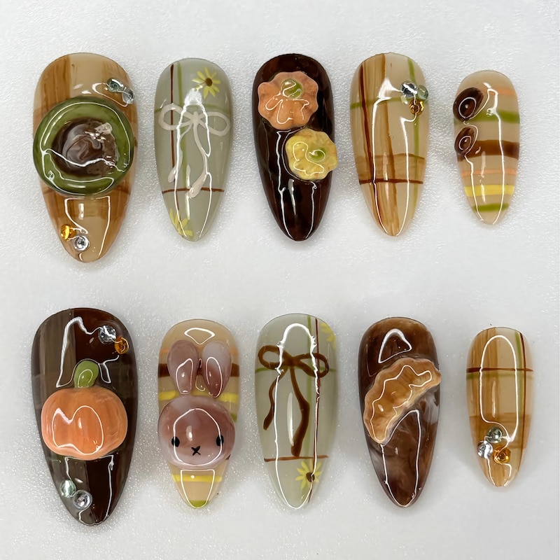 Miffy Fall Press on Nails - Etsy