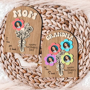 Mother's Day Bouquet Photo, Mothers Day Gift, Gift for Grandma, Gift ...