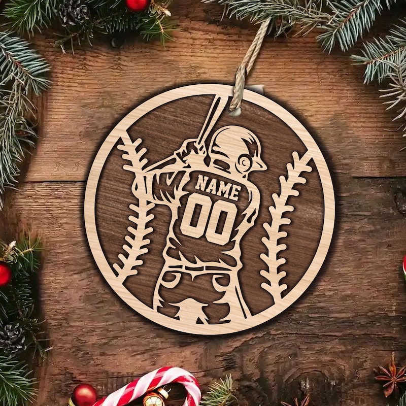 Baseball Christmas Svg - Etsy
