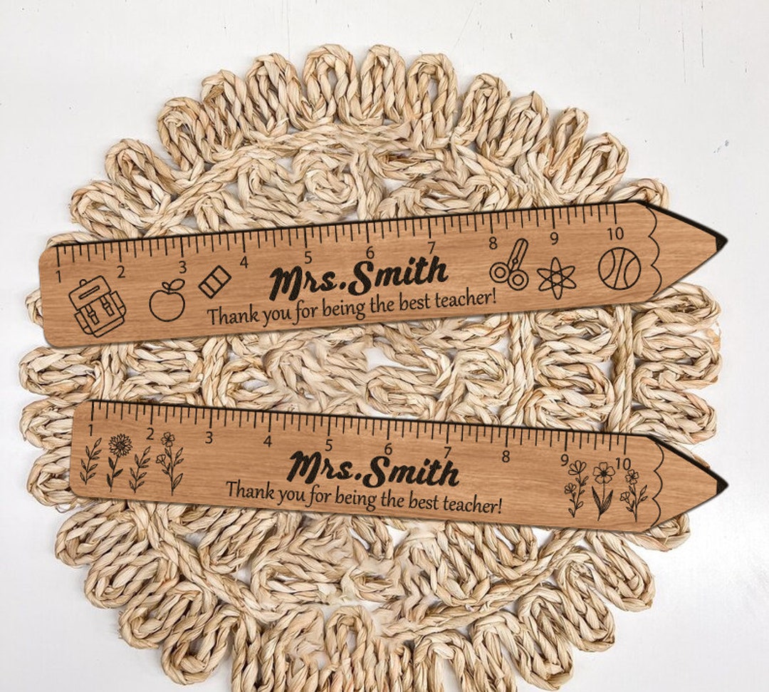 Teacher Rulers Svg Laser Cut Files, Teacher Pencil Svg, Teacher Gift ...