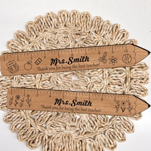 Teacher Rulers Svg Laser Cut Files, Teacher Pencil Svg, Teacher Gift ...