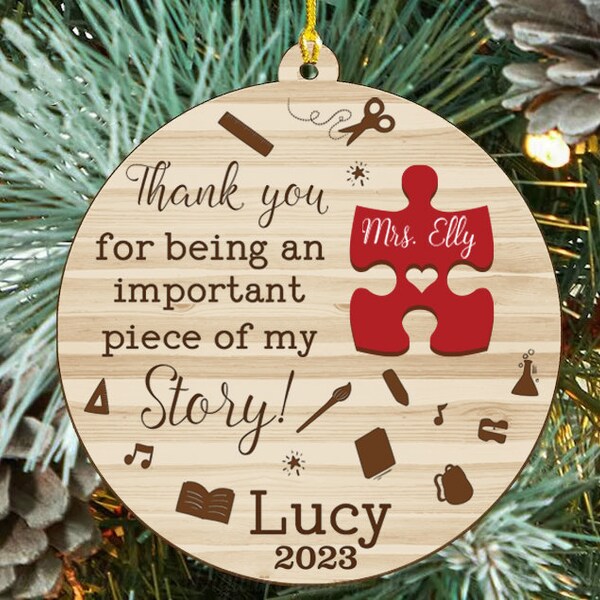 Thank You for Being Such an Important Piece of My Story Svg - Etsy