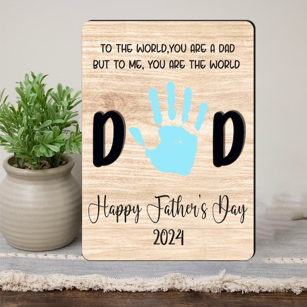Father Day Handprint - Etsy