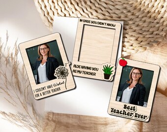 SVG Teacher Fridge Magnet Photo Frame File Teacher Appreciation Digital ...