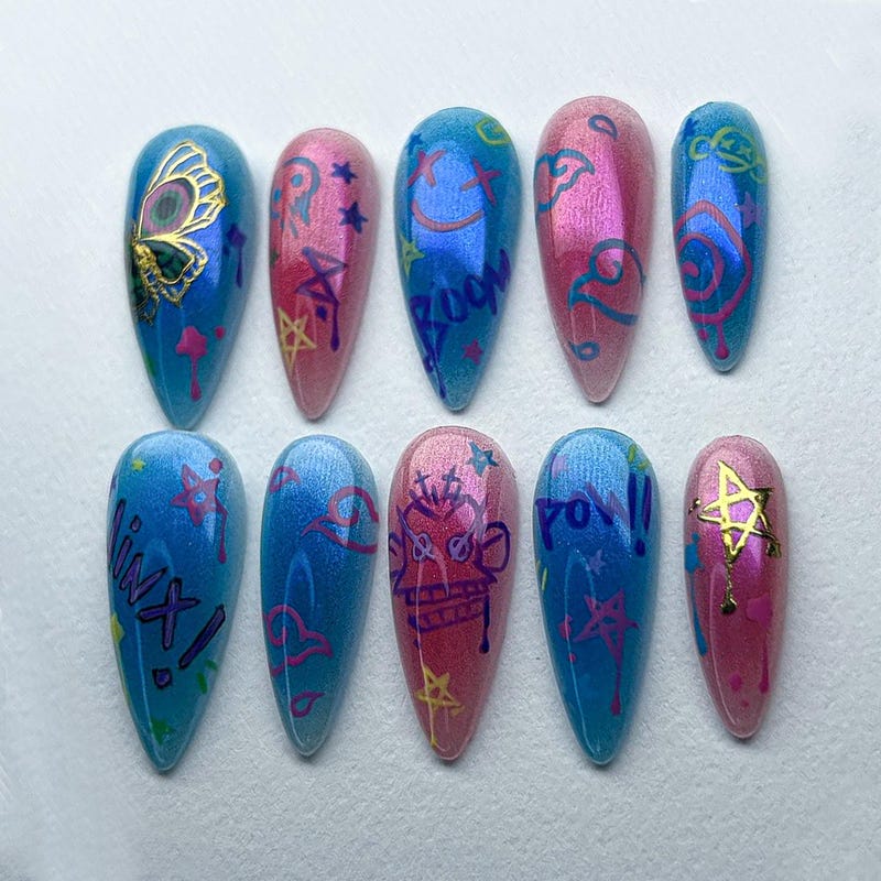 Arcane Jinx Nails - Etsy