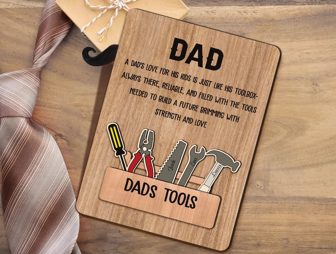 Dad's Toolbox Signage Svg Laser Cut, Fixer Dad Svg, Dad Sign Svg ...
