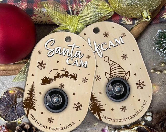 Santa Cam Christmas Ornament Elf Cam Personalized Ornament Elf Watch ...