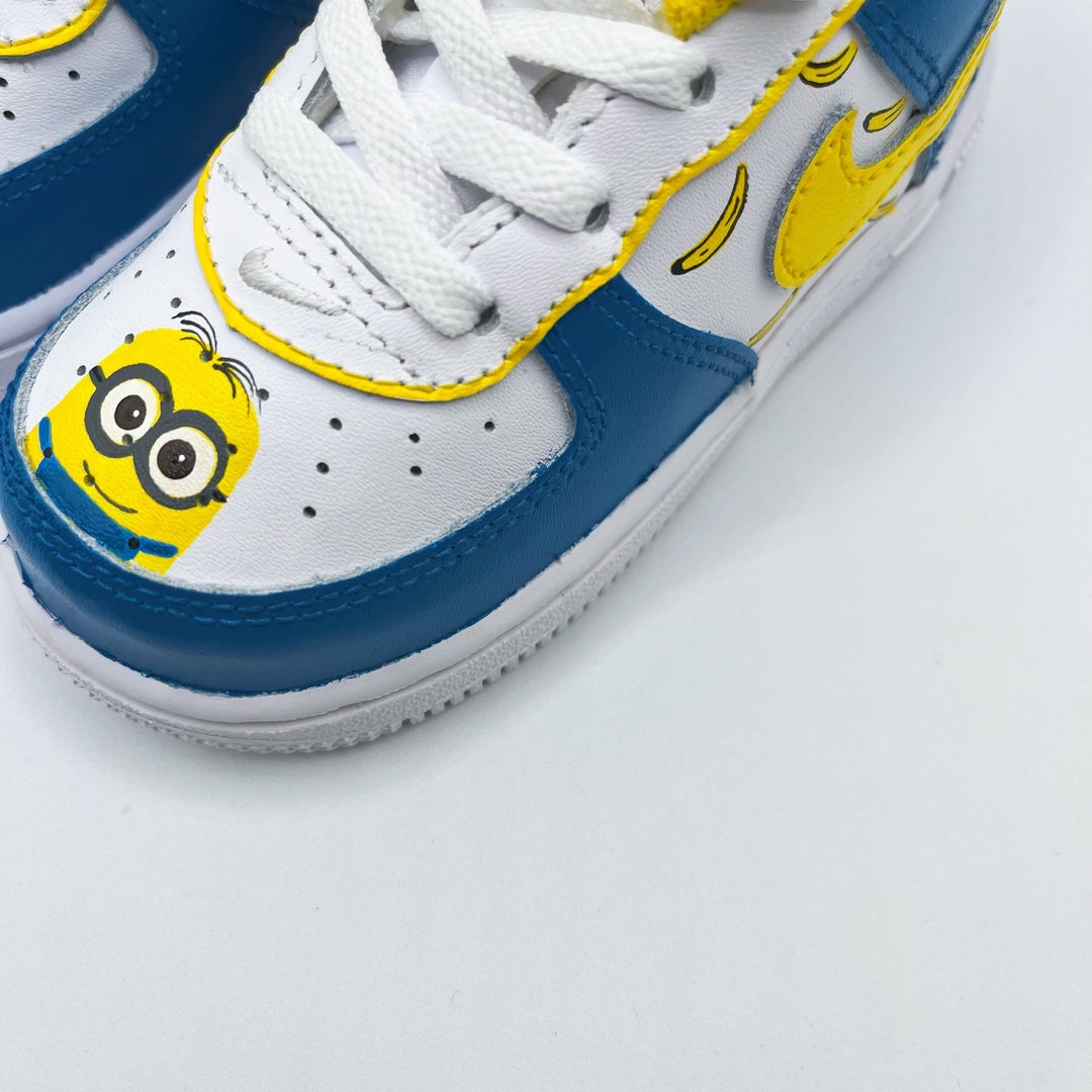 Minion - Custom Kids Nike Air Force 1 - Personalized Gift - Etsy