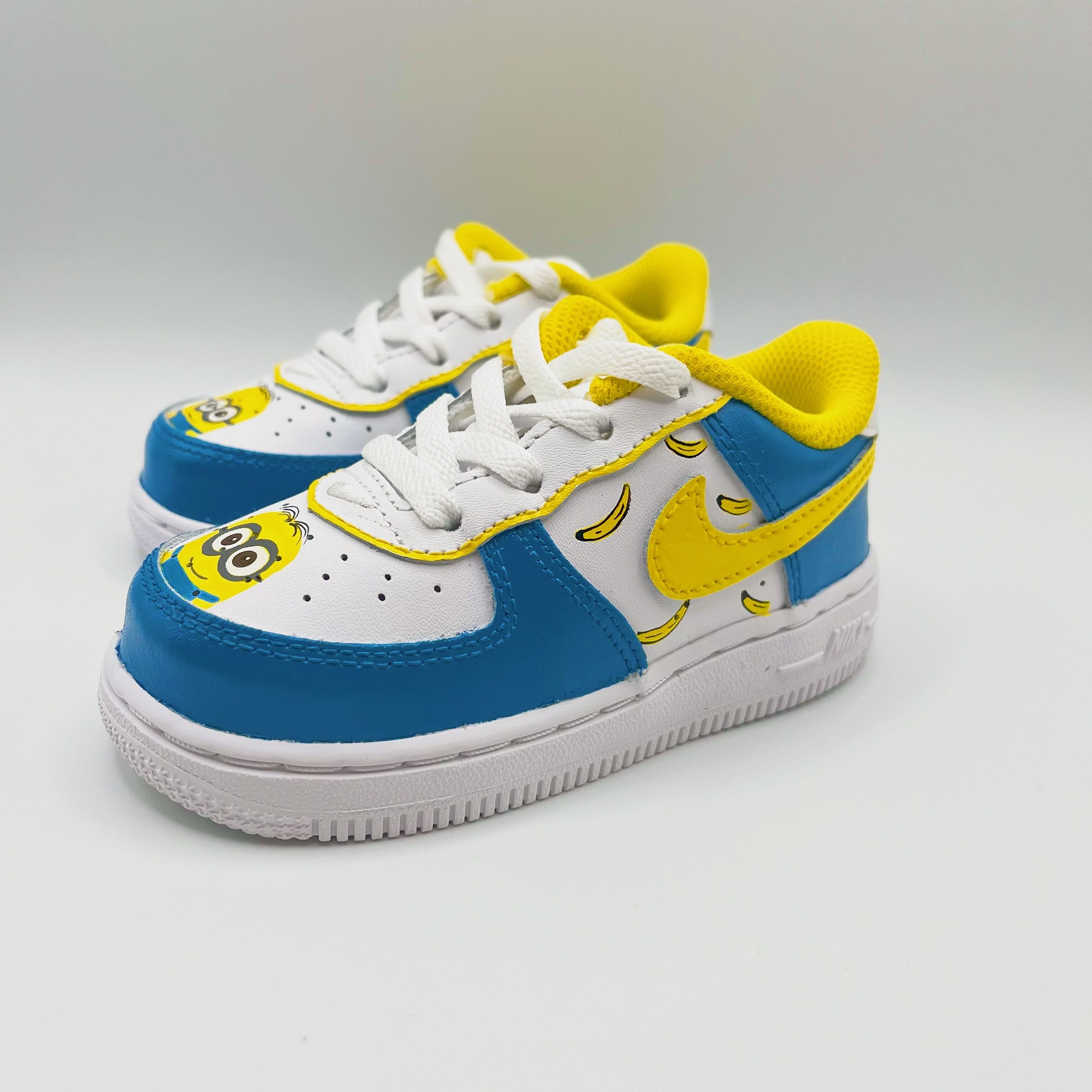 Minion - Custom Kids Nike Air Force 1 - Personalized Gift - Etsy