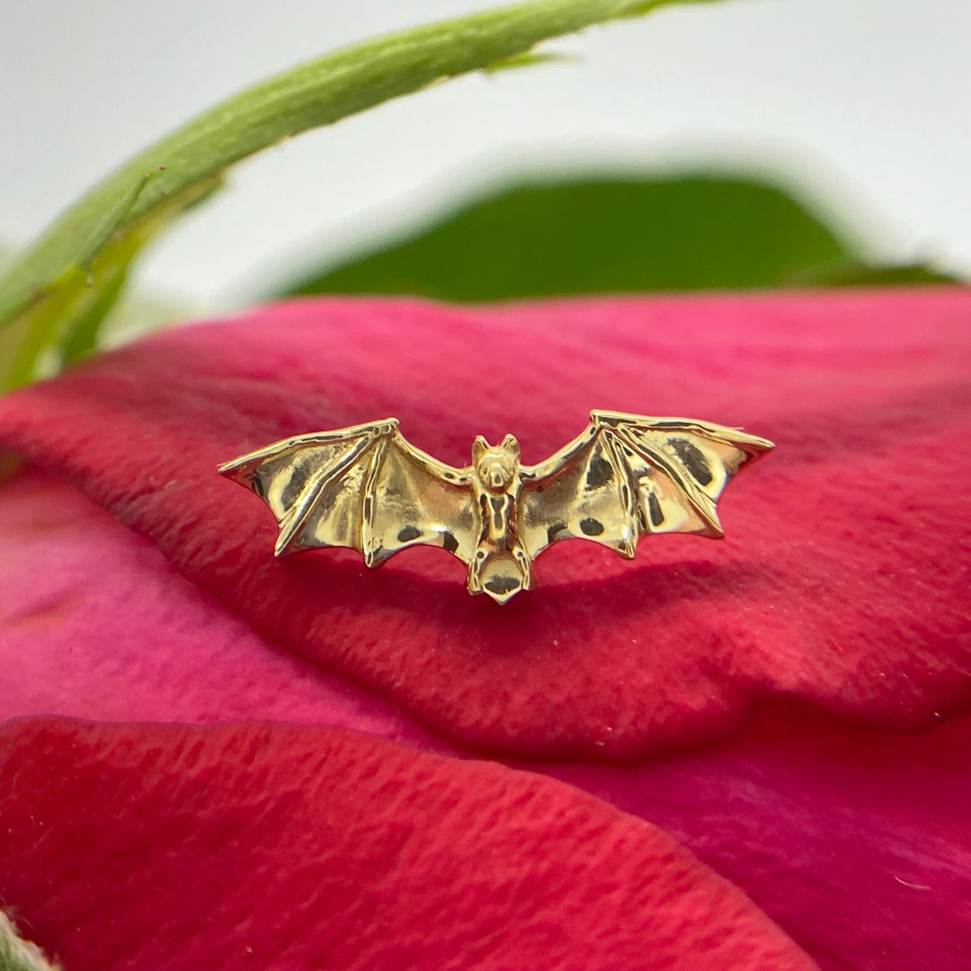 Bat From Anatometal 18K Yellow Gold Jewelry, Perfect for Helix, Conch ...