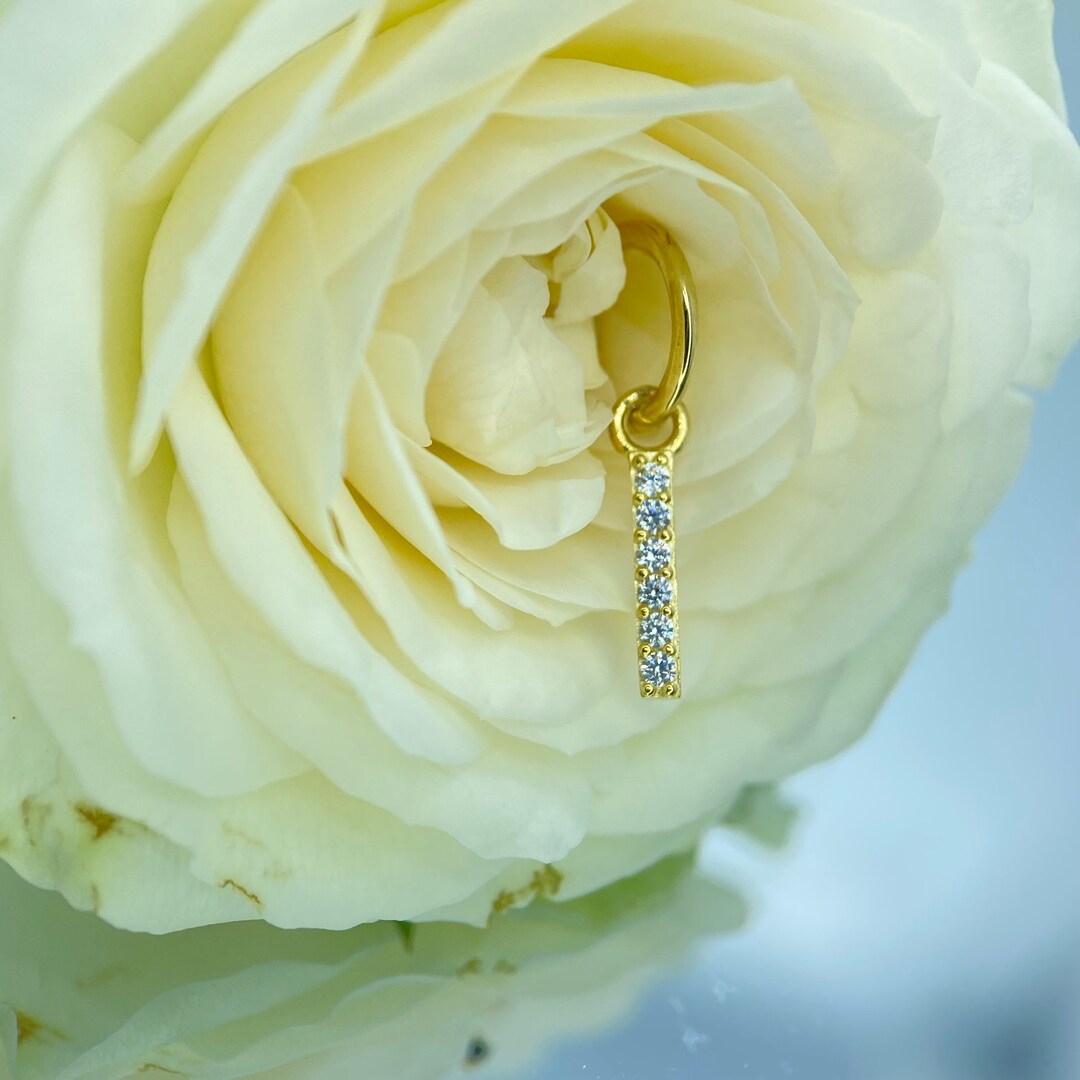 Tish Lyon Dangle Charm 9ct Yellow Gold Set With Cubic Zirconias ...