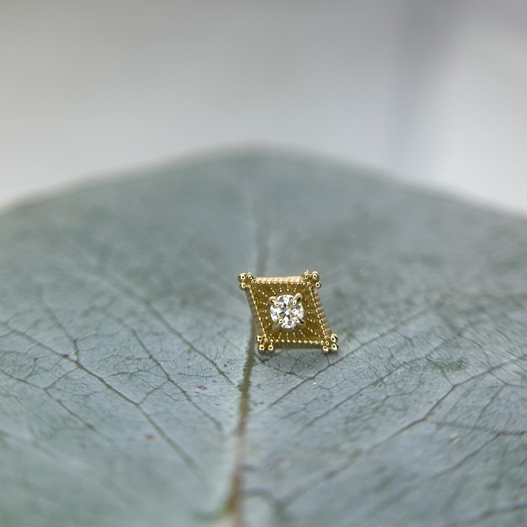 Genuine Diamond Lucidity - 14k Yellow Gold From Maya Suitable for Flat ...