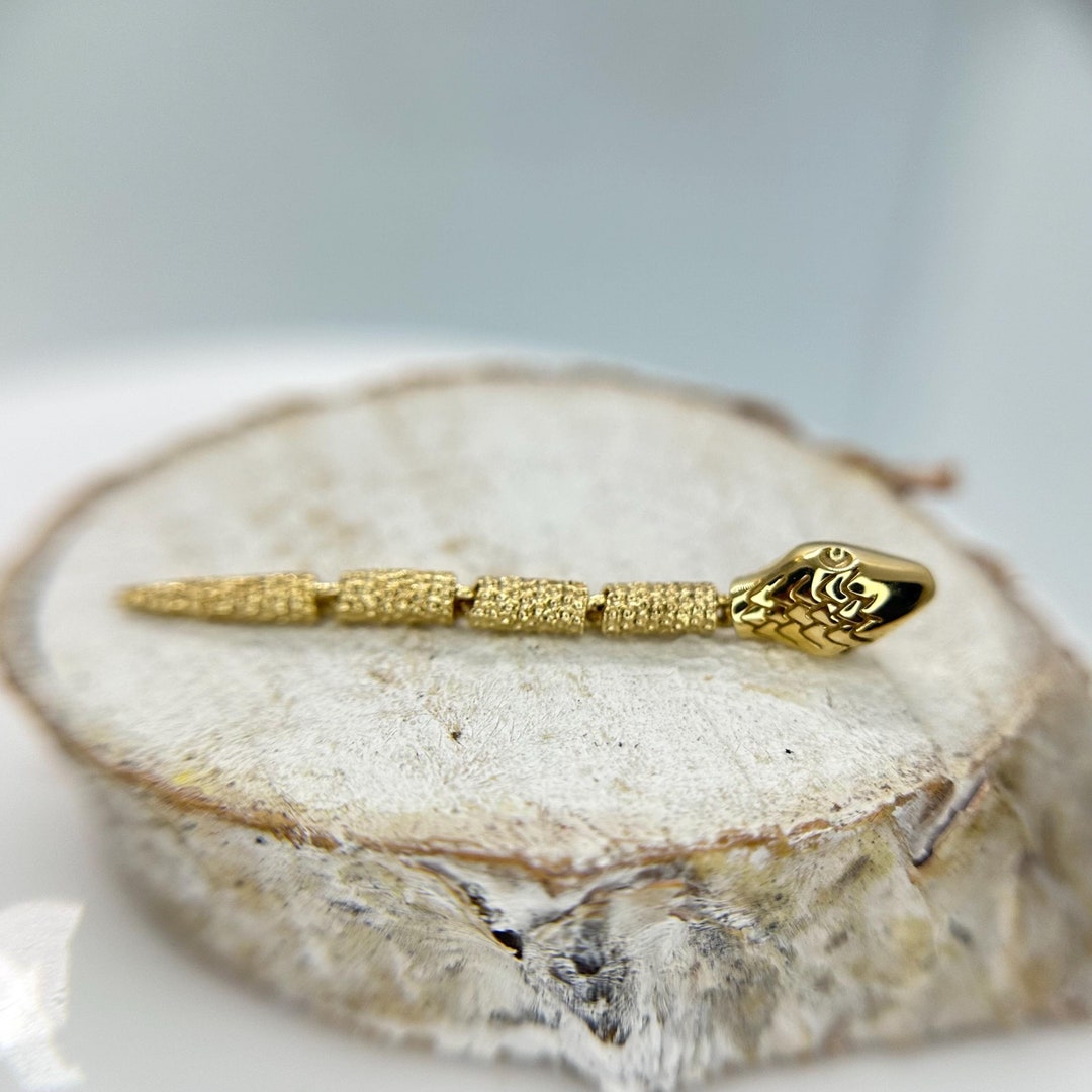 Bite Me Snake From Junipurr 14K Yellow Gold Threadless Jewelry, Perfect ...