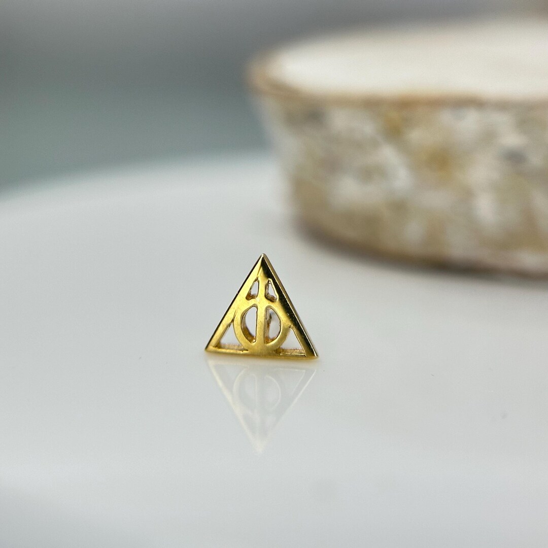 Deathly Hallows Symbol HP Harry From Junipurr 14K Yellow Gold ...