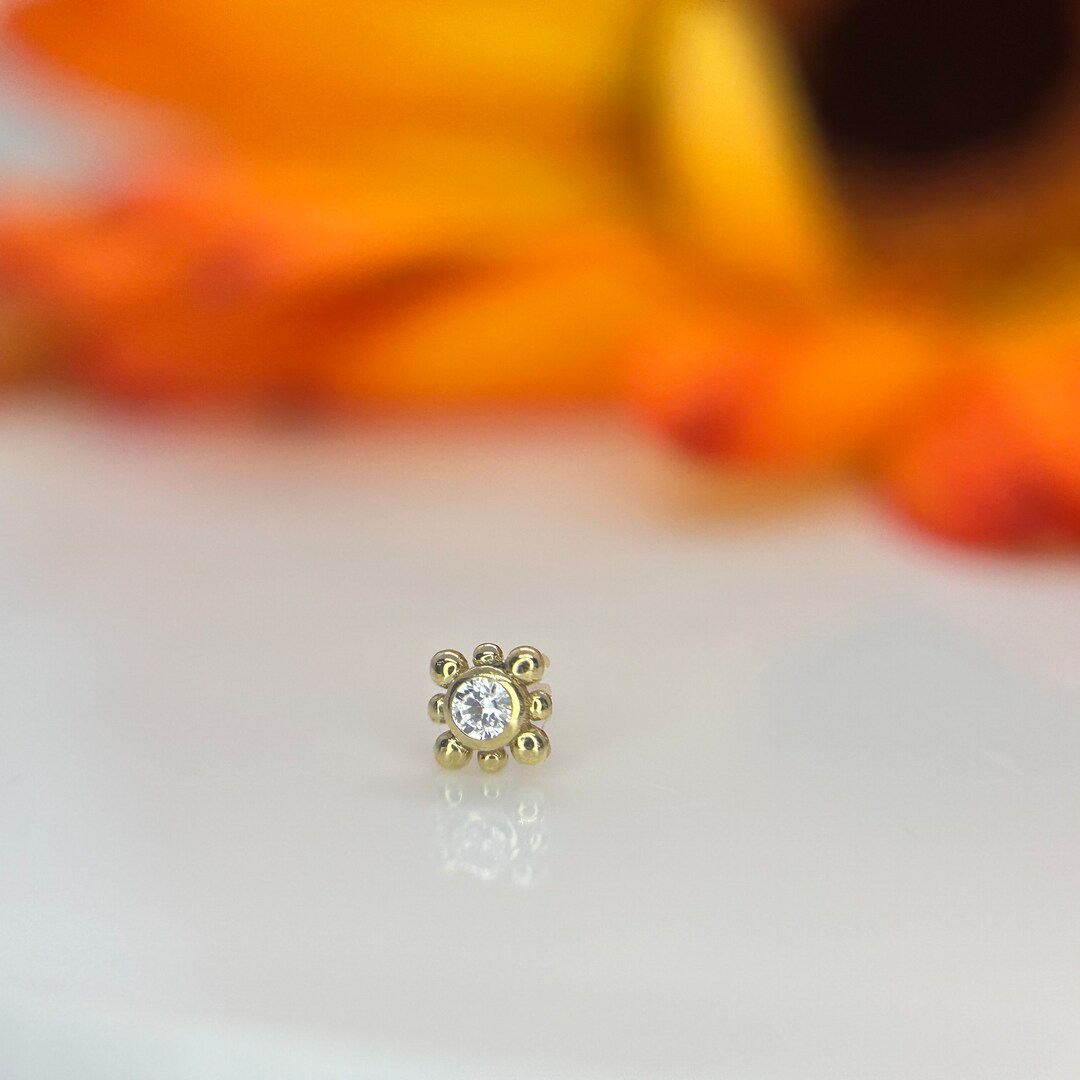 Areo From Neometal 18K Yellow Gold Threadless Jewelry, Perfect for ...