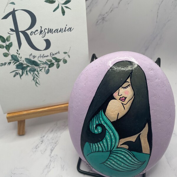 Mermaid Painted Rocks - Etsy